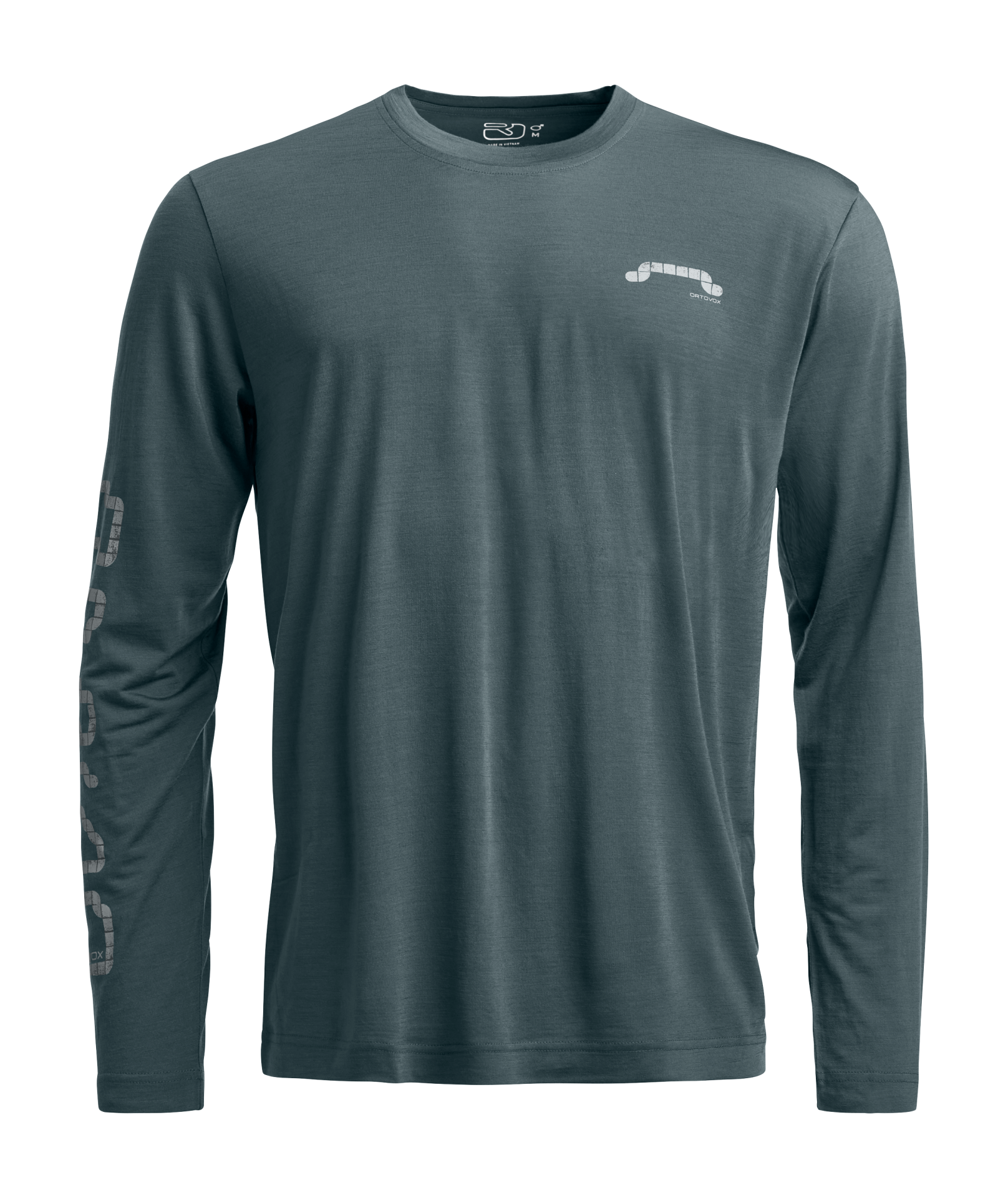 185 MERINO MTN CUTOUT LS M | black raven | S | 4251877792307