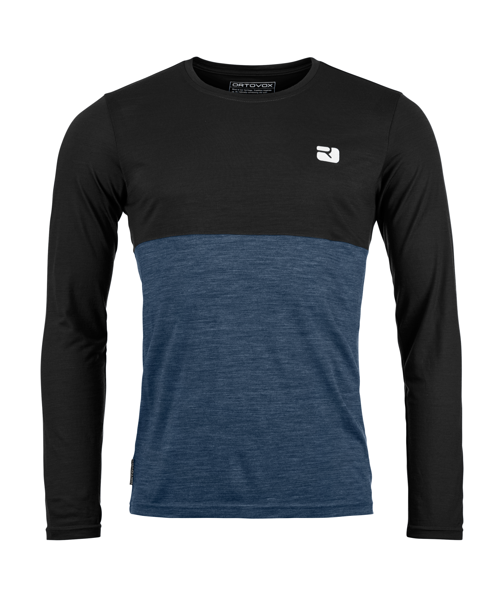 185 MERINO MTN CUTOUT LS M | black raven | S | 4251877792307